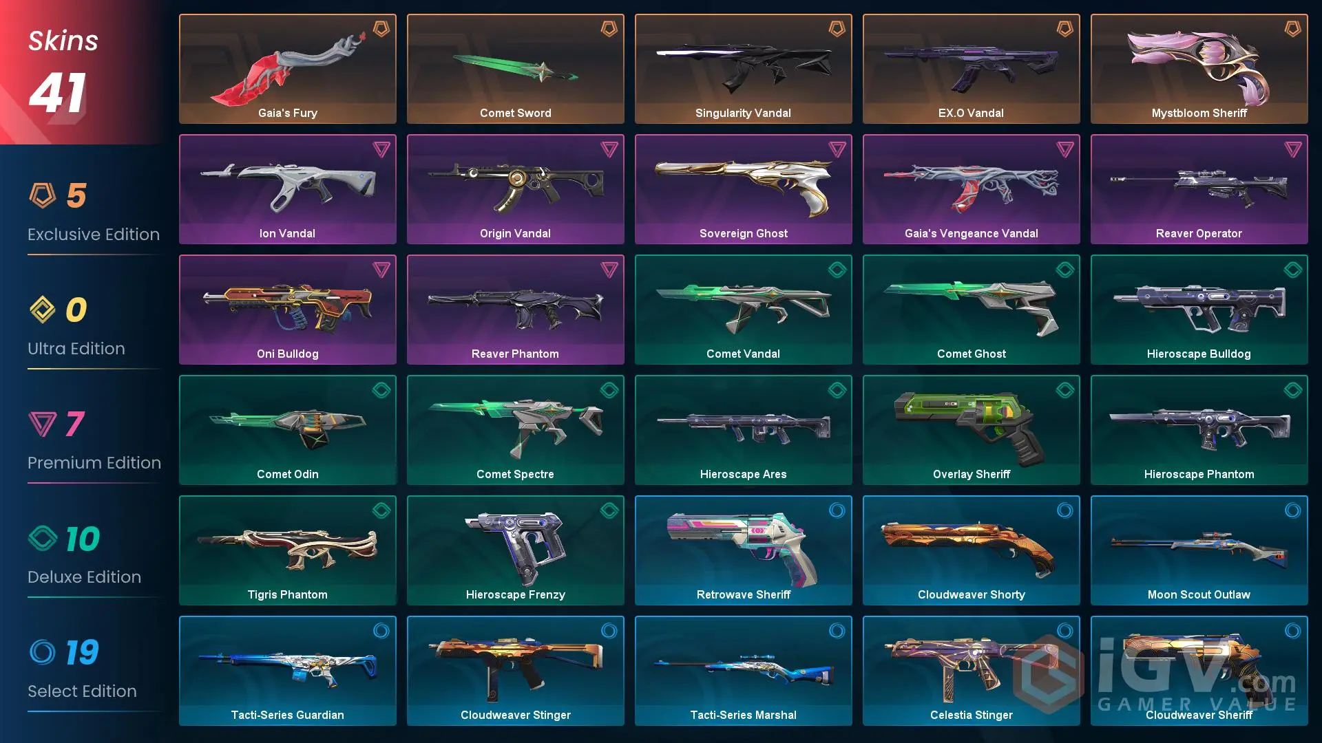 [EU\TURKEY] - SKINS 41 - KNIFE 2 - Gaia's Fury - EX.O Vandal ...