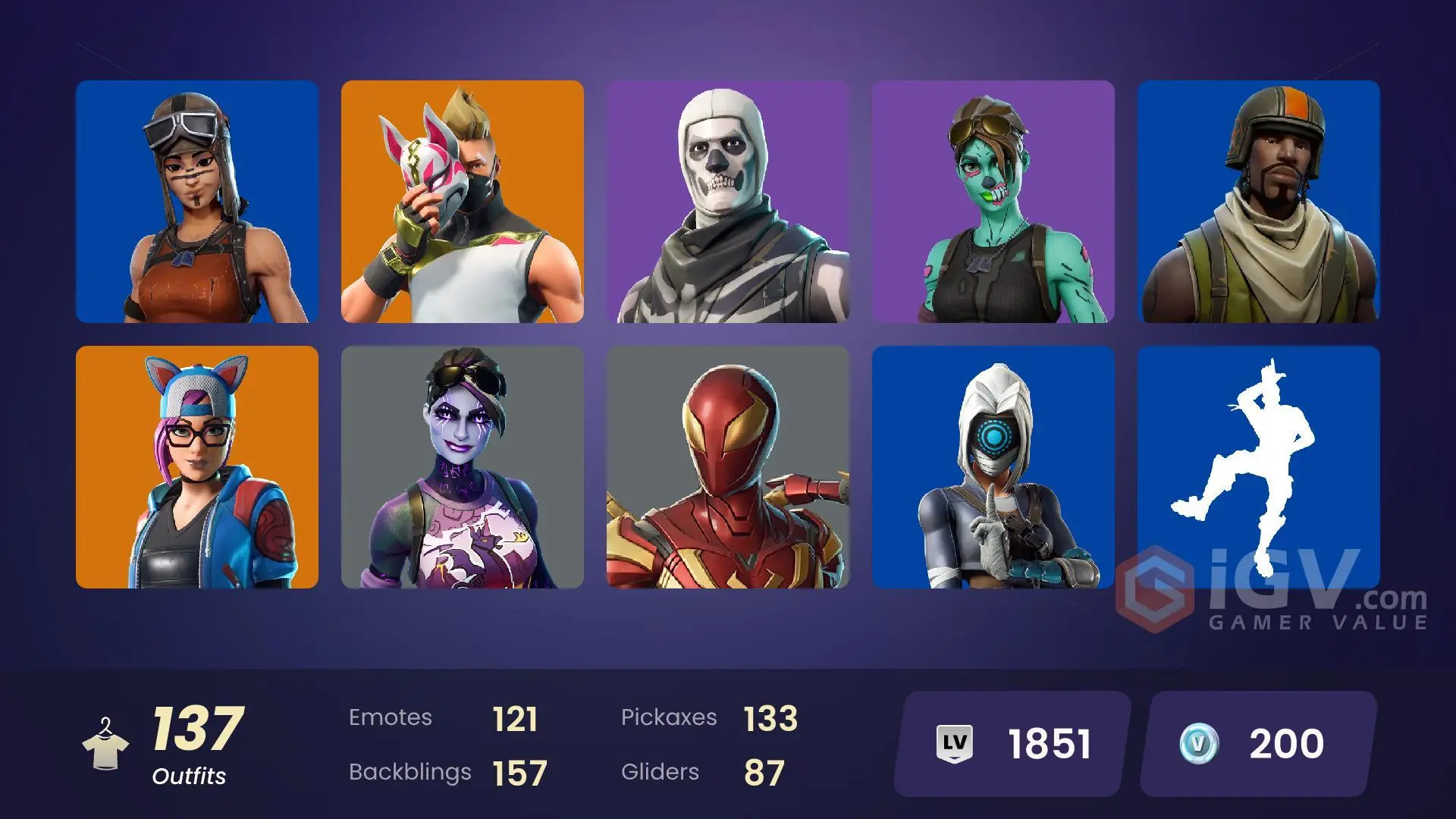 (PC) 200 VB) 136 SKINS / OG SKULL TROOPER / MAKO / TAKE THE L ...