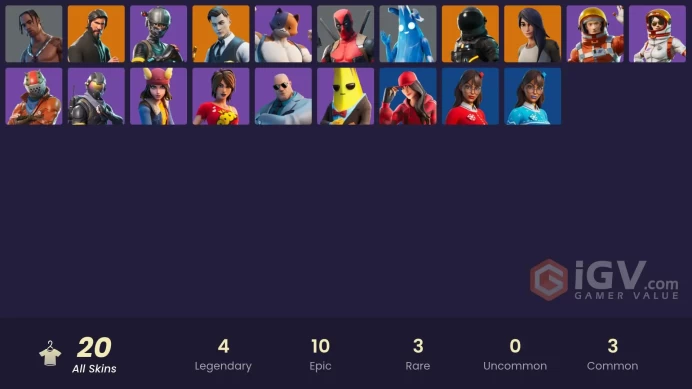 20 SKIN Travis Scott-The Reaper-Elite Agent-Rogue Agent-Rogue Agent ...