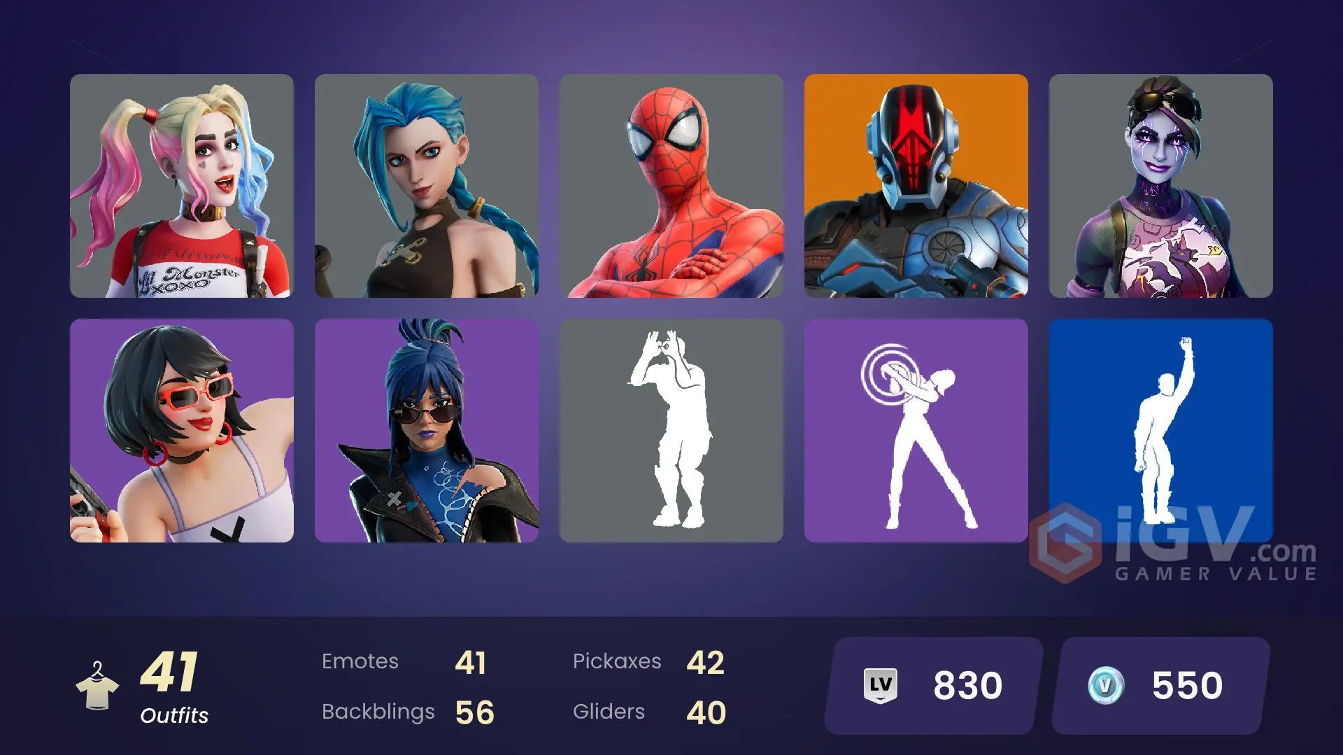 [PC-PSN] --41 SKIN-- Arcane Jinx OG/Polarity/Harley Quinn/Dark Bomber ...