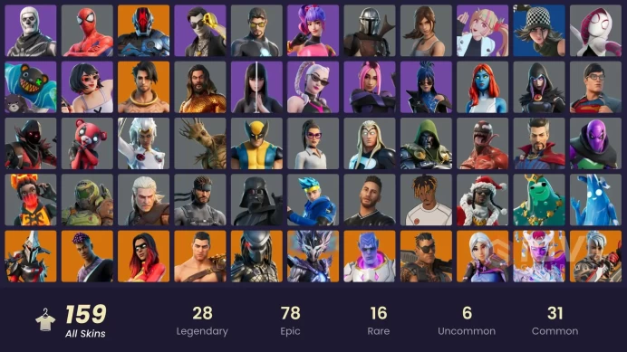 [PC] 159 skins | Xander | Menace | The Ageless | Zeus | Hades | Peter ...