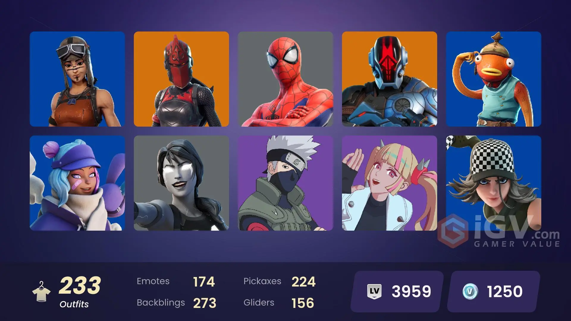 [PC] 233 skins | Renegade Raider | Subzero Cryptic | Xander | FNCS ...