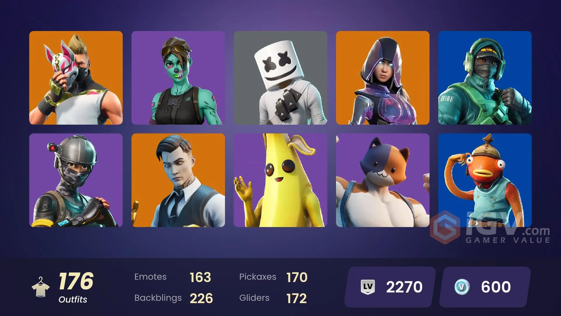 [PC] 176 Skins | Take The L | Elite Agent | Drift | Midas | Tart Tycoon ...