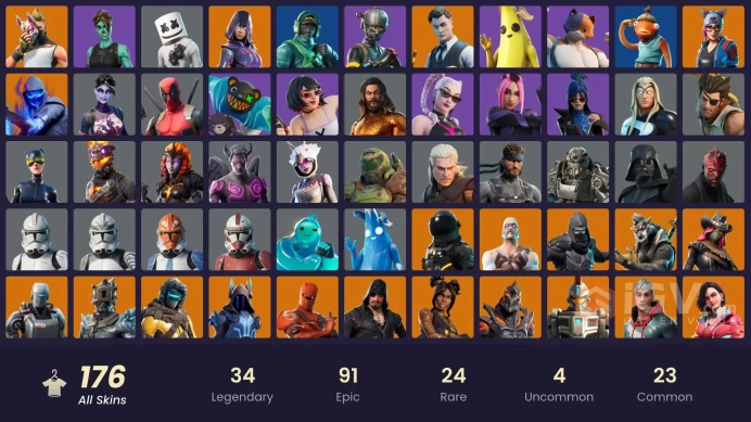 [PC] 176 Skins | Take The L | Elite Agent | Drift | Midas | Tart Tycoon ...