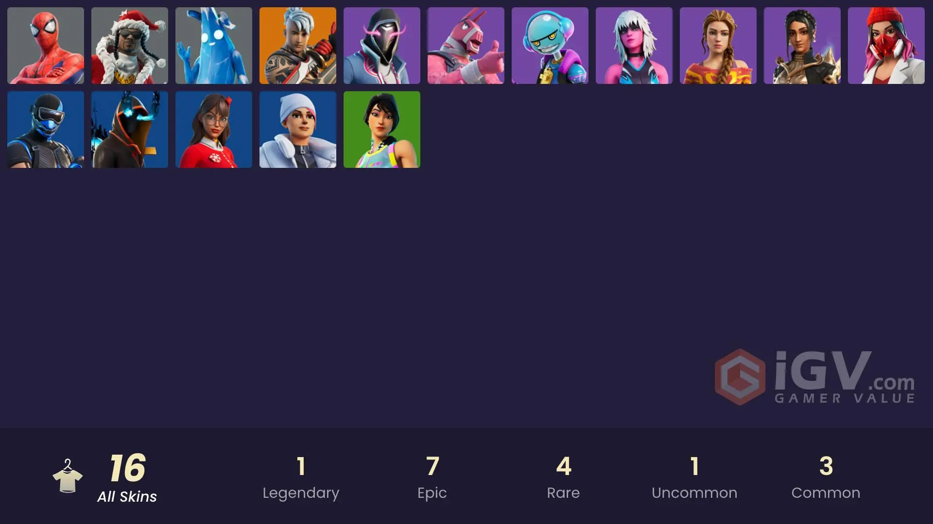 [PC/PSN/XBOX] 16 skins | Fixer | Ronin | Spider-Man | Polar Peely ...