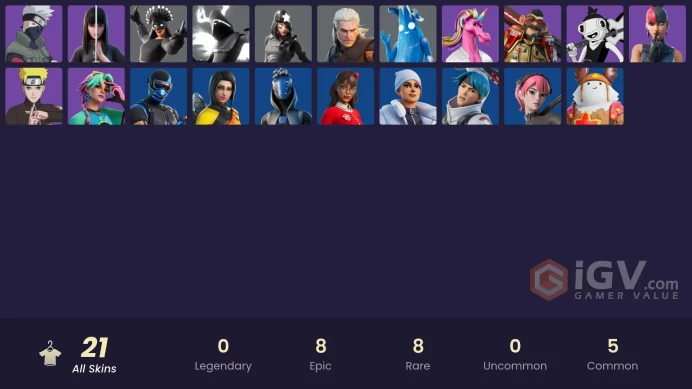 [PC / PSN / Xbox] 21 skins | sultura | fixer | polar peely | rivia ...