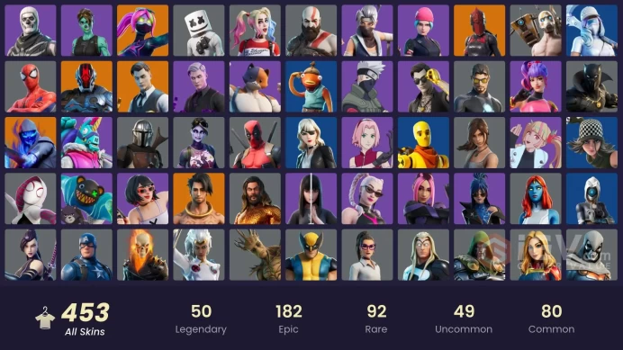 [PC] 453 skins | OG STW | Wildcat | Electri-claw | Gold Kratos | Gold ...