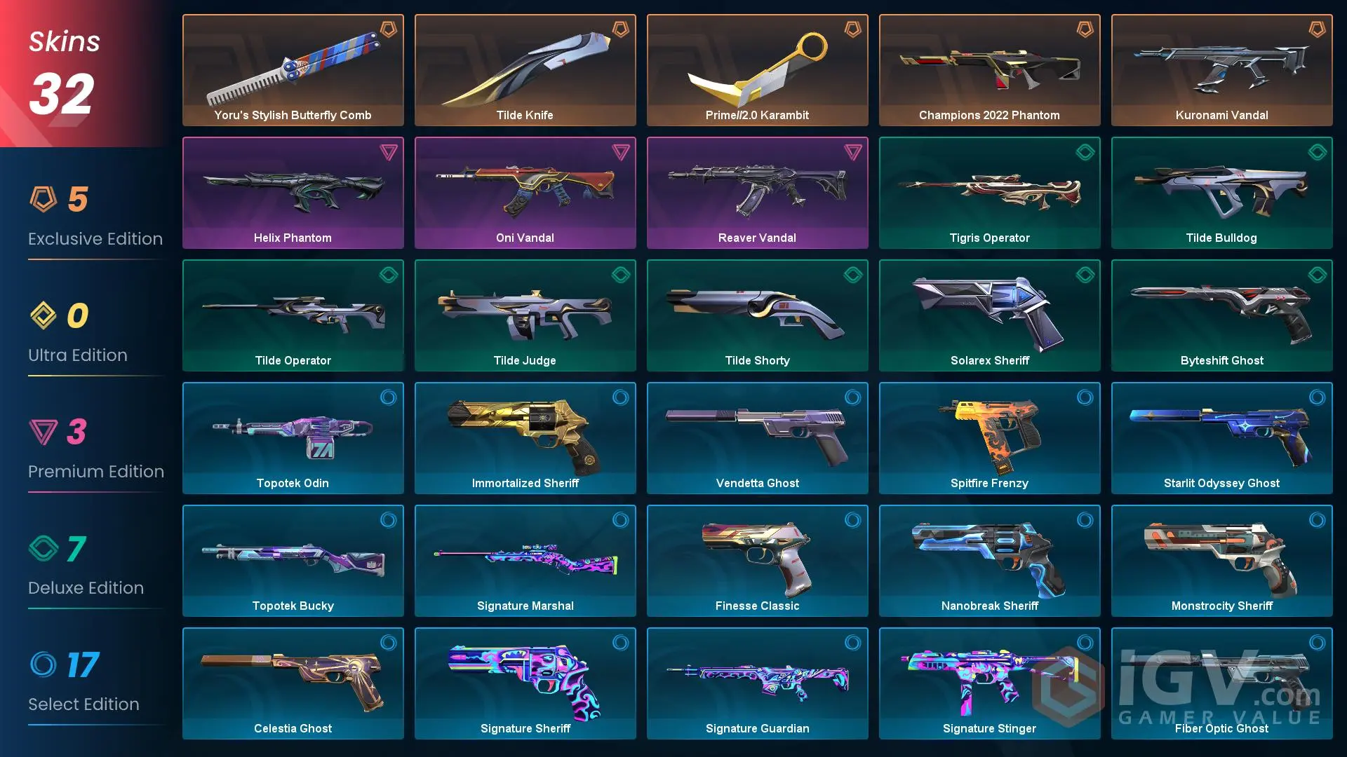 EU | Reaver Karambit | RGX 11z Pro Karambit | Recon Balisong | Champions 2024 Phantom | Reaver ...