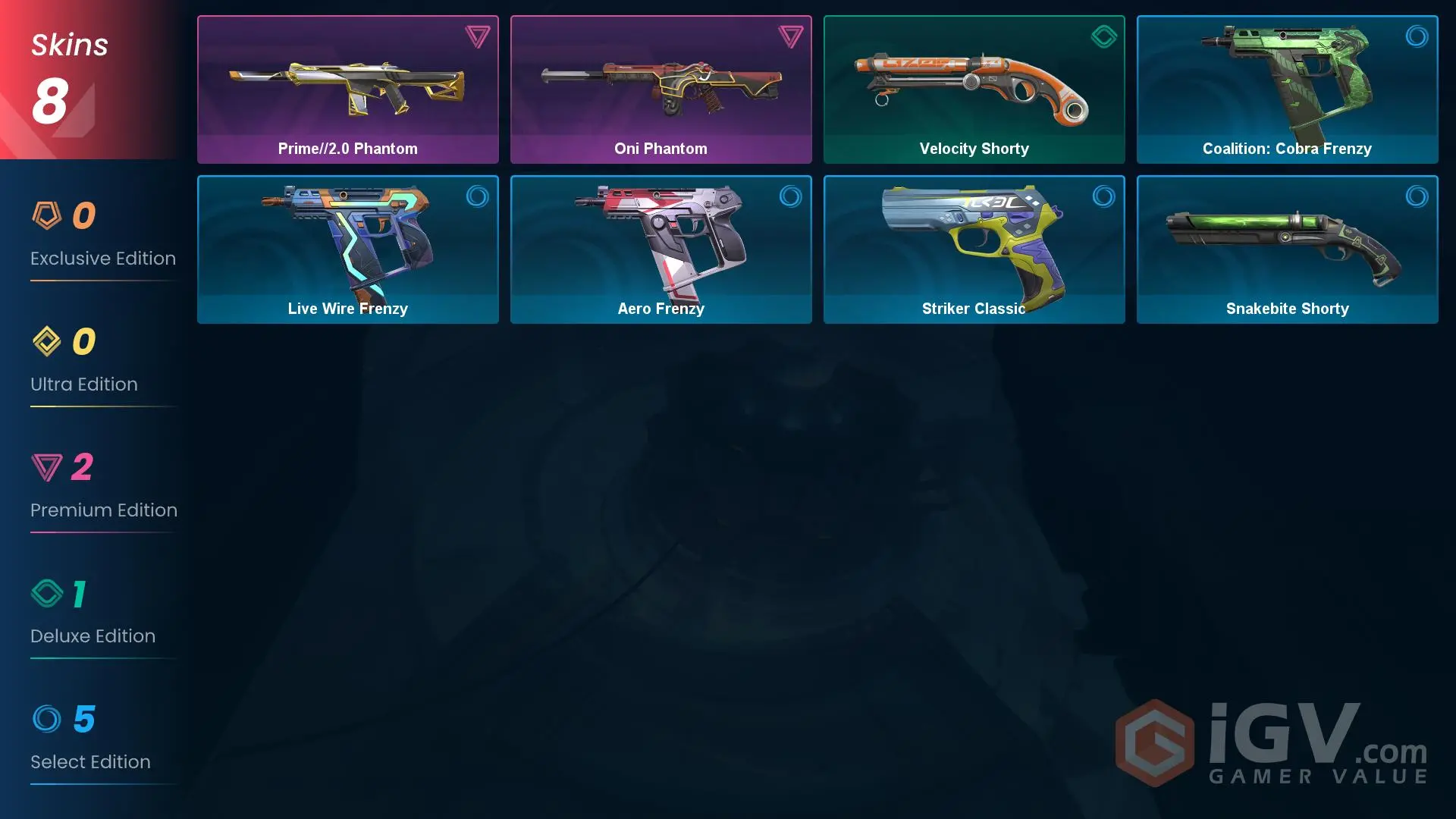 EU Full Access | Unranked | 8 Skins Oni Phantom + Prime//2.0 Phantom ...