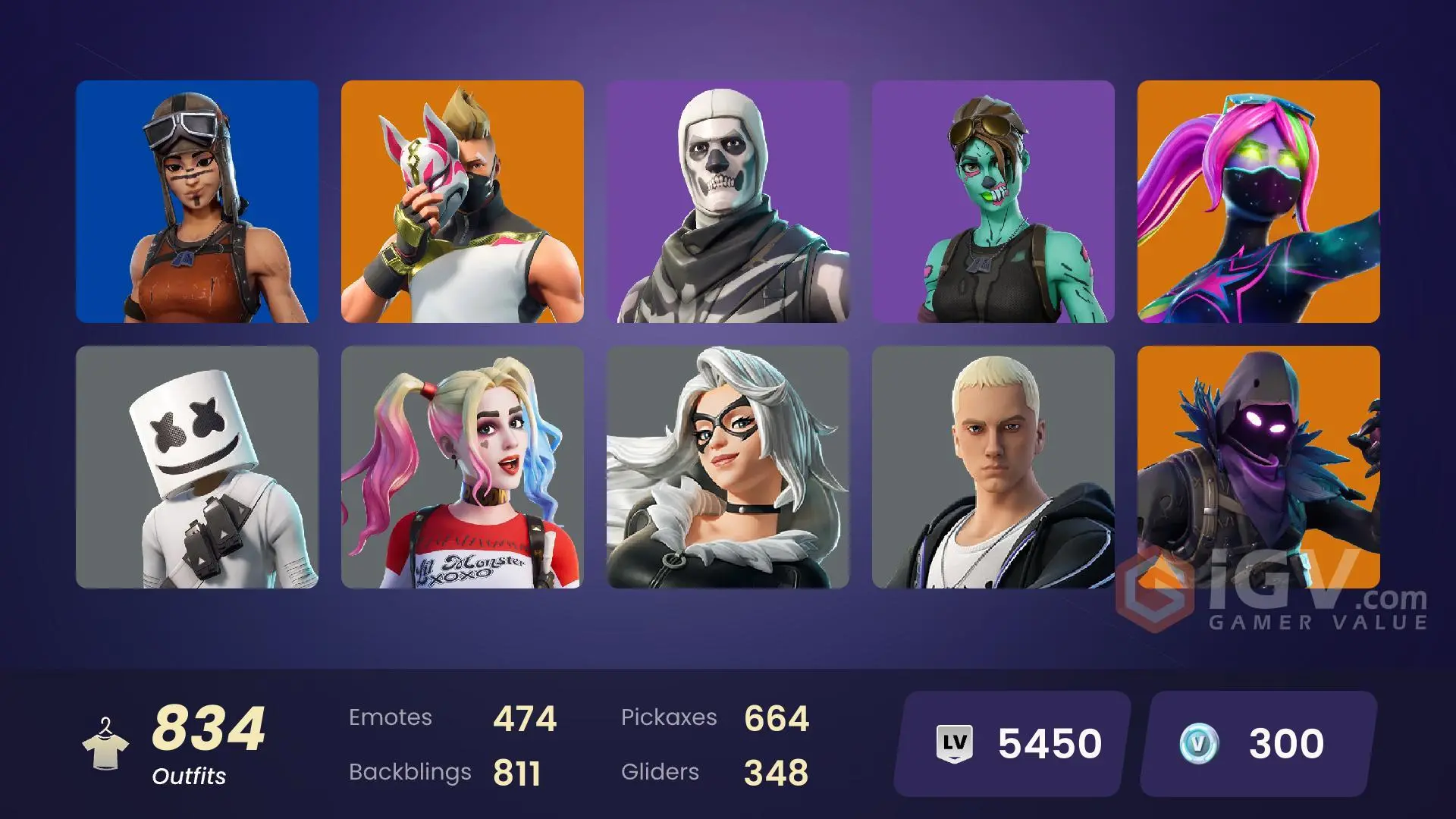 [PC] FA 820 skins The Reaper | Renegade Raider | Chun-Li | Psycho Bandit | Fresh | Take The L ...