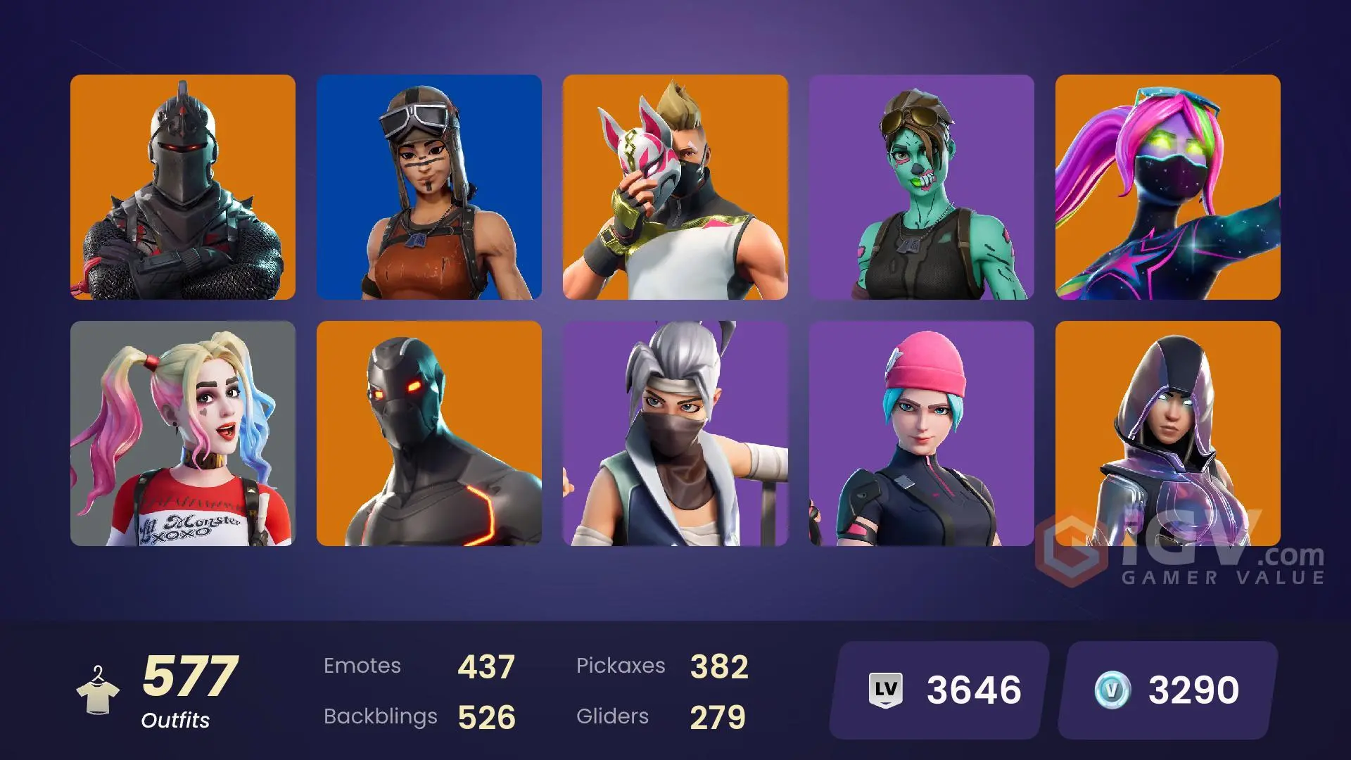 (PC) 3290 VB) 577 SKINS / BLACK KNIGHT / WILDCAT / SPARKLE SPECIALIST / DARK SKULLY / STEALTH ...