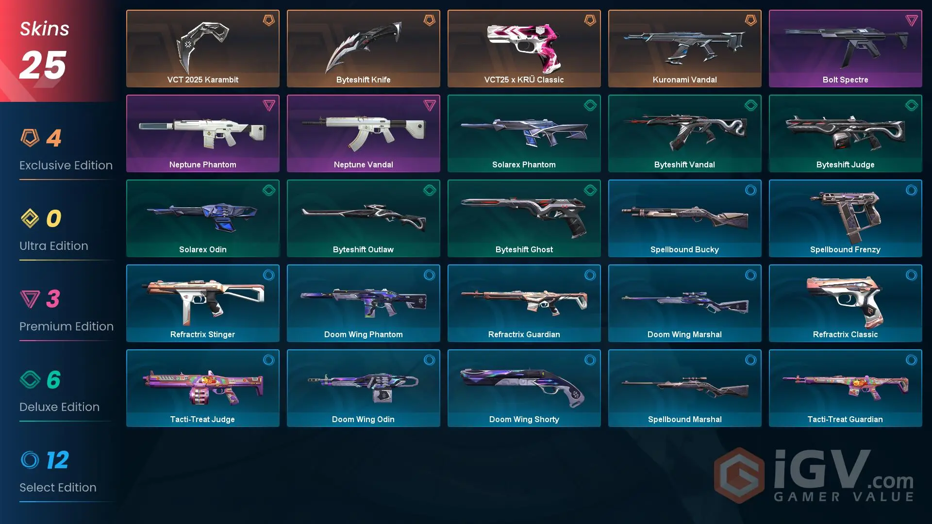 TR|EU Kuronami Vandal VCT25 Karambit Bolt Spectre Neptune Vandal ...