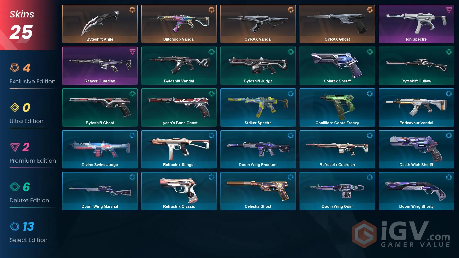 EU /CYRAX VANDAL-CYRAX GHOST-GLITCHPOP VANDAL-ION SPECTRE-REAVER ...