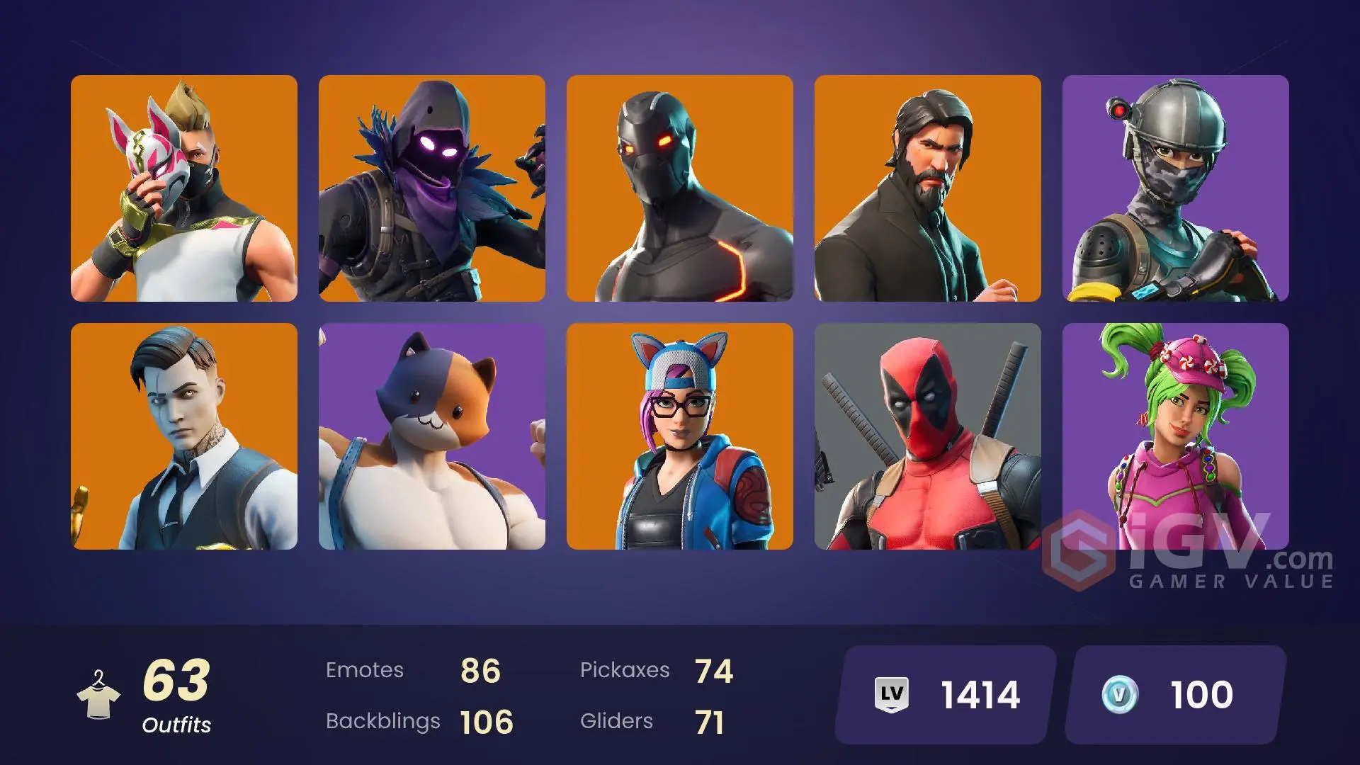 [PC | XBOX] 63 skins / The Reaper / Elite Agent / Blue Team Leader ...