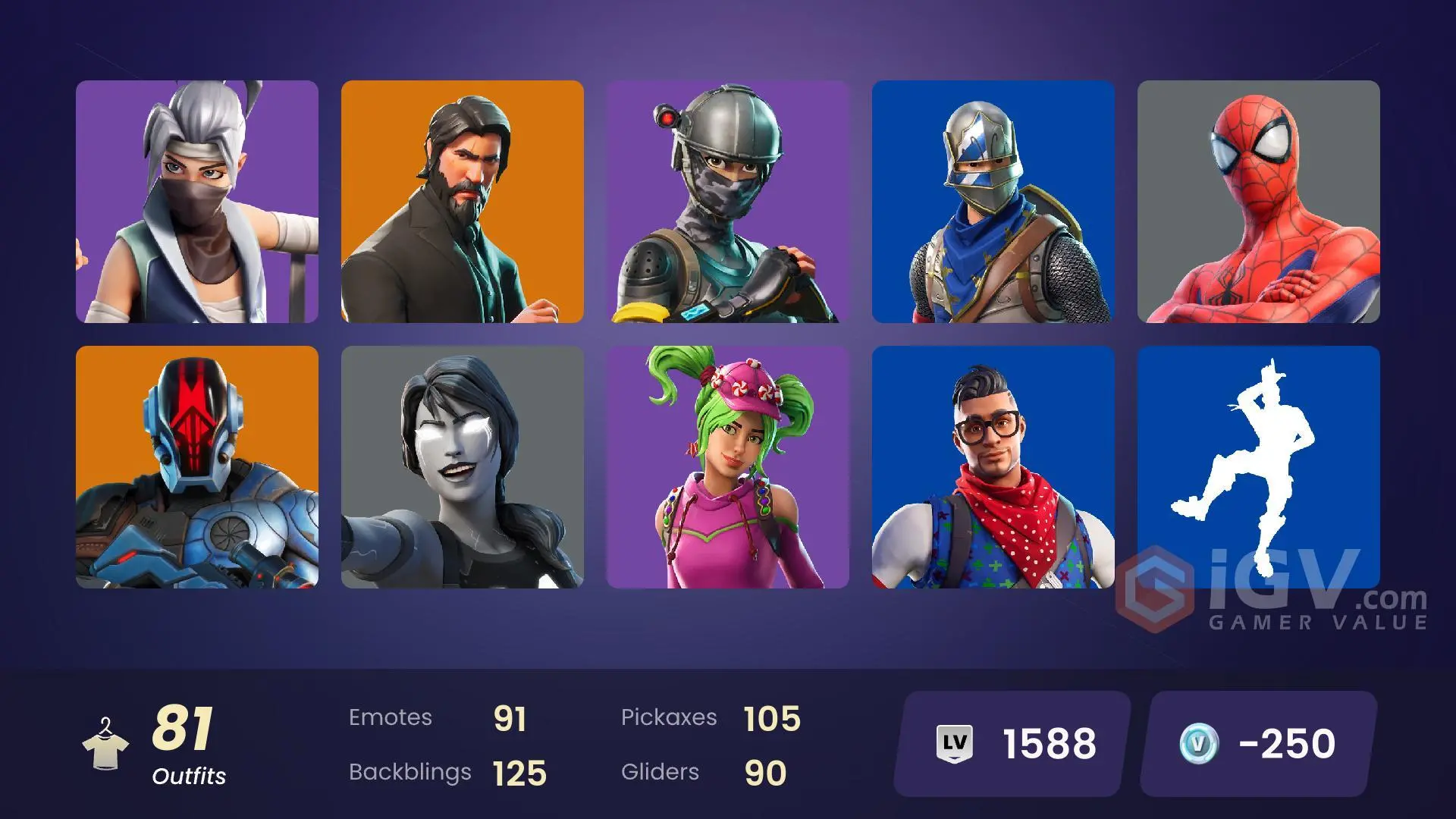 [PC] 81 skins / OG STW / The Reaper / Blue Squire / Royale Knight ...