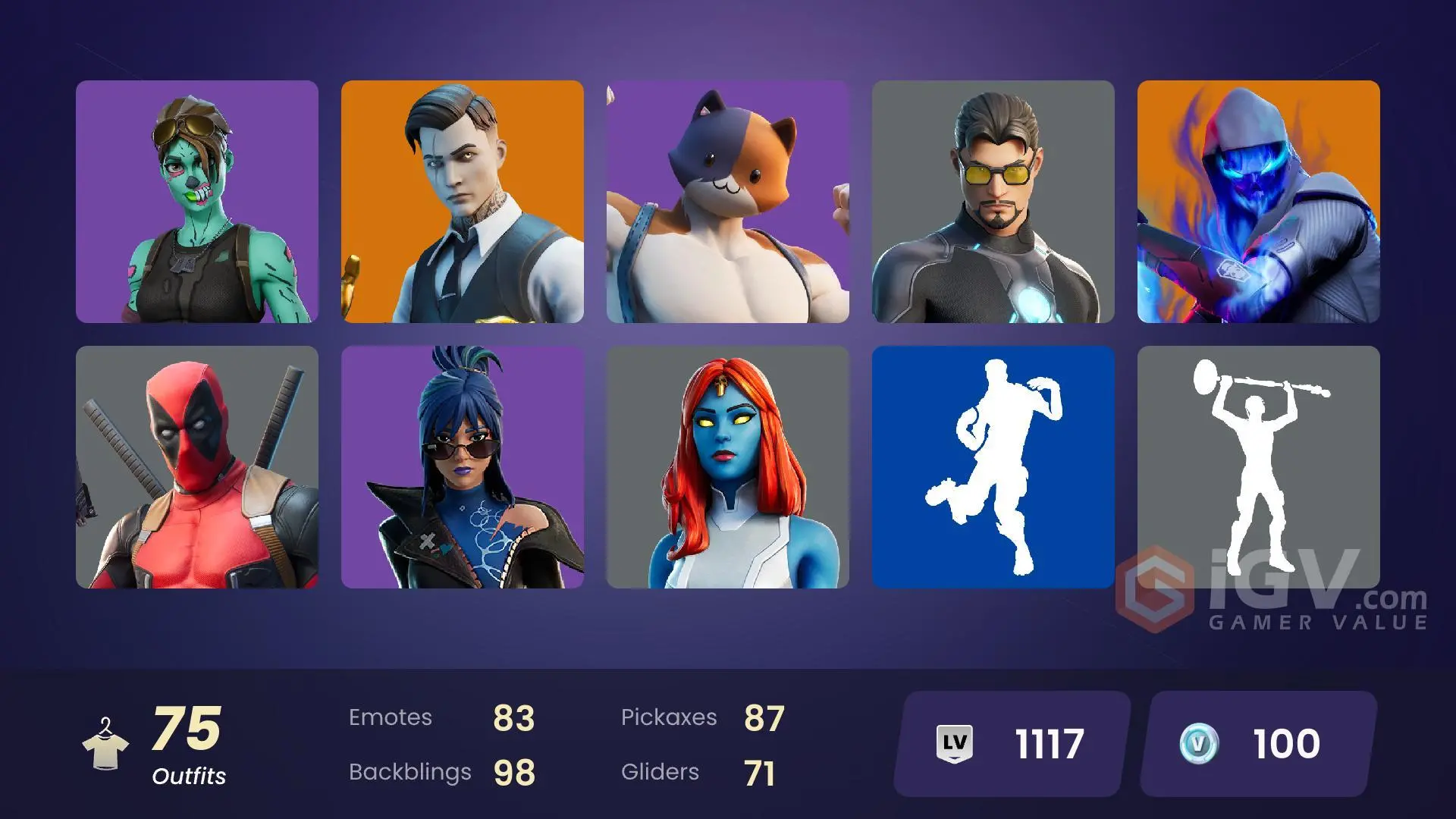 [PC/XBOX/NINTENDO] 75 skins | OG STW | Jules | Aura | Ghoul Trooper ...