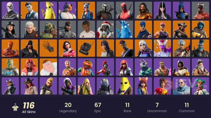 [PC/XBOX/NINTENDO] 116 skins | OG STW | Aura | Peely | Mandalorian ...