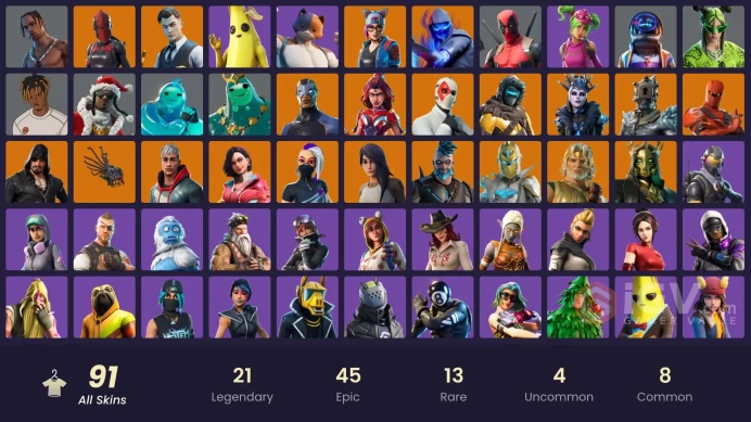 Full Access 91 skins | Travis Scott | Astro Jack | Katalina | Rogue ...
