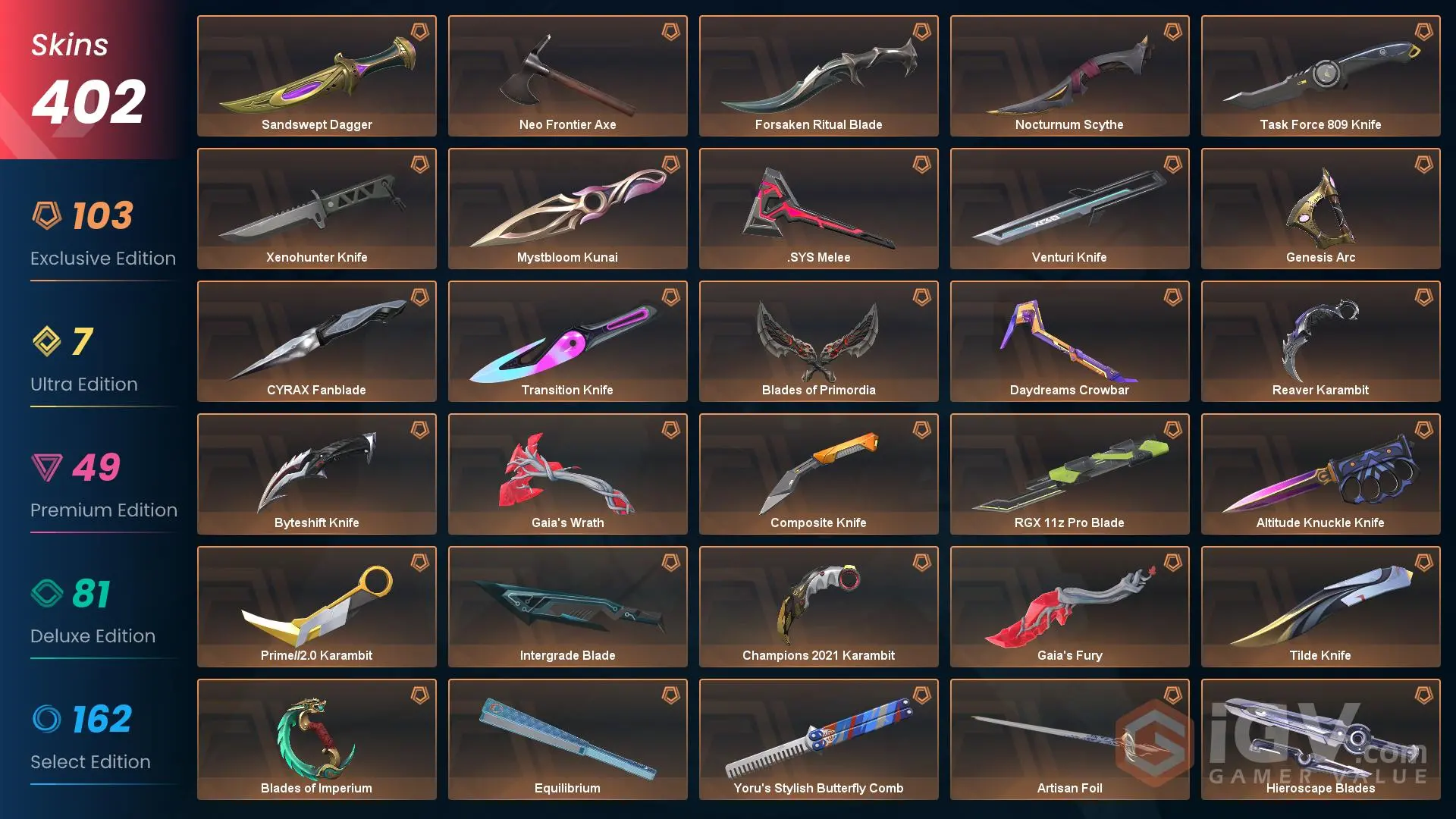 EU-TR 401 Skins Champions 2021 Vandal Champions 2021 Karambit Champions ...