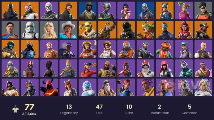 (PC) 100 VB) 77 SKINS / OG AERIAL ASSAULT TROOPER / BLACK KNIGHT ...
