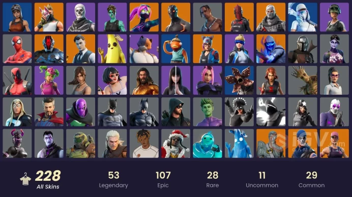 [PC] 224 skins | OG STW | Travis Scott | Leviathan axe | Candy axe ...