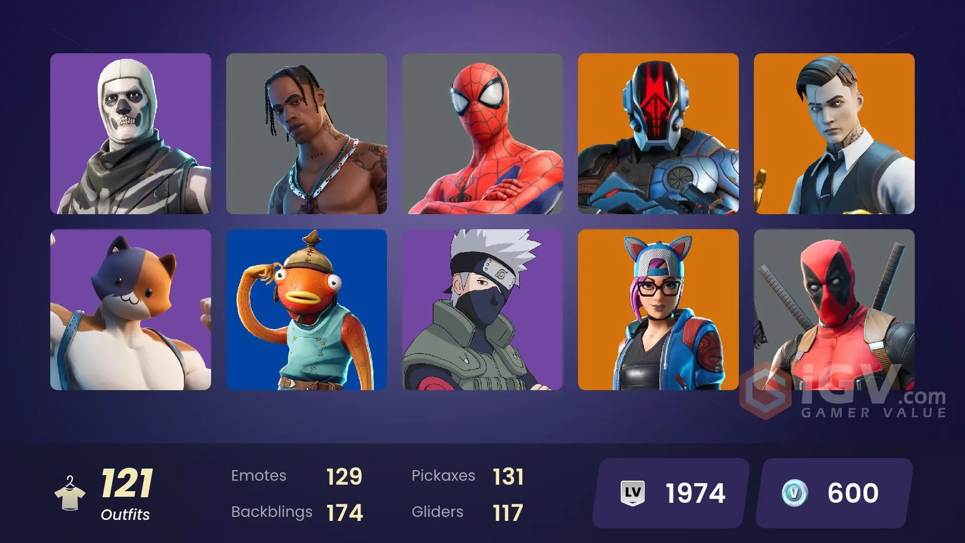 [PC/PSN/XBOX] 111 skins | OG STW | Travis Scott | Gold Brutus ...