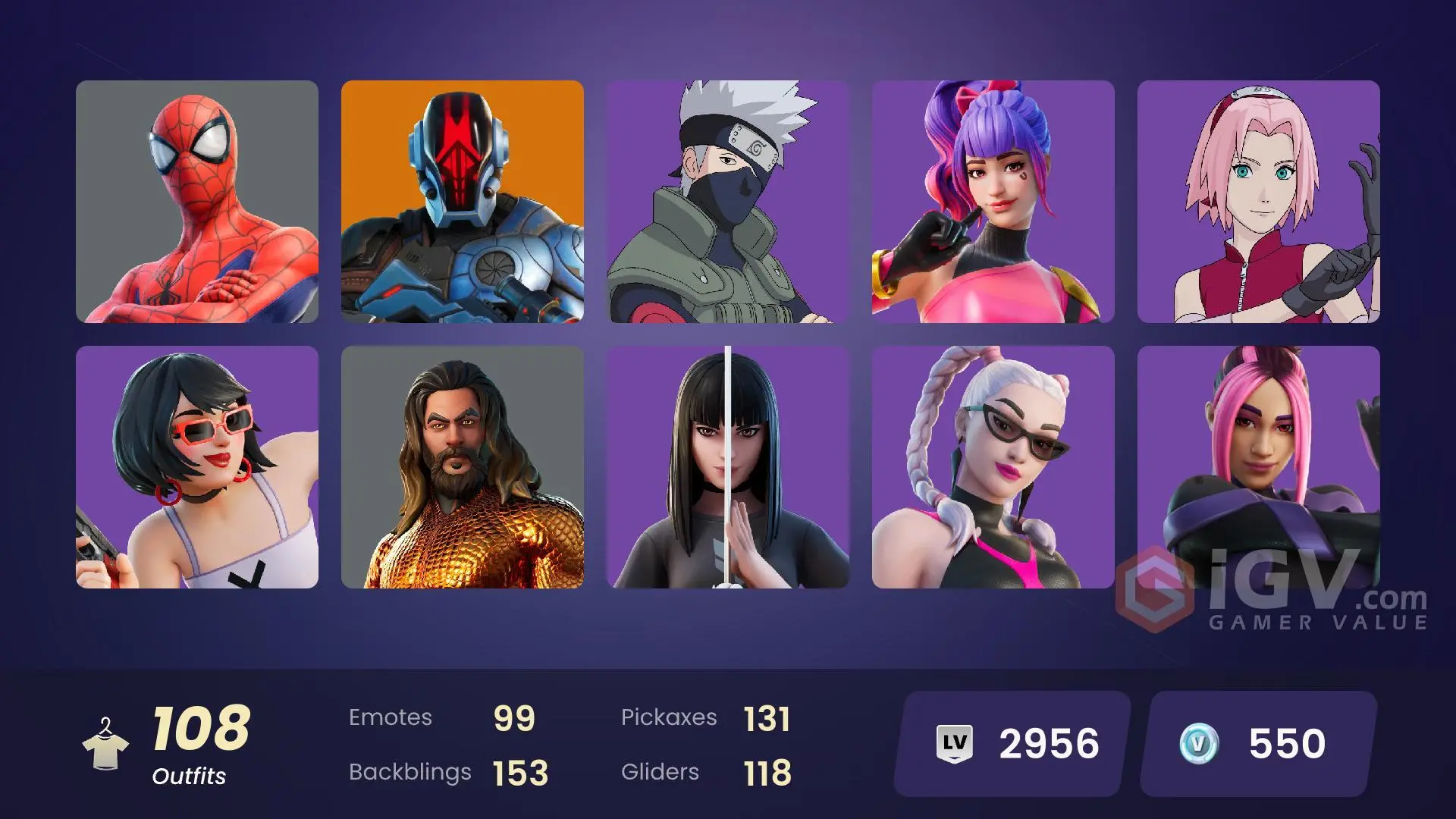 Skins 108 RARE: VIVI CHROMA/MARIPOSA/SAKURA HARUNO/69 MAX STYLES/ERISA/EREN JAEGER/TRACY TROUBLE ...