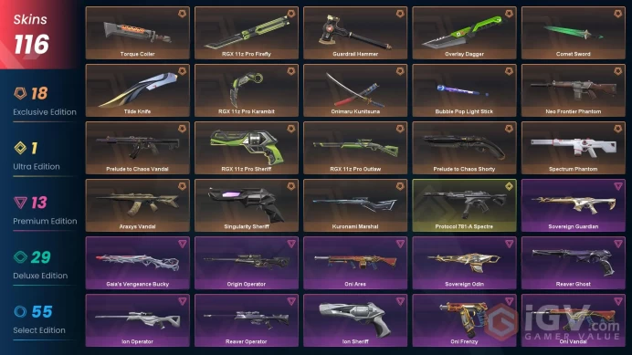 EU-Türkei / 116 Skins >Araxys Vandal Prelude to Chaos Vandal Kuronami ...