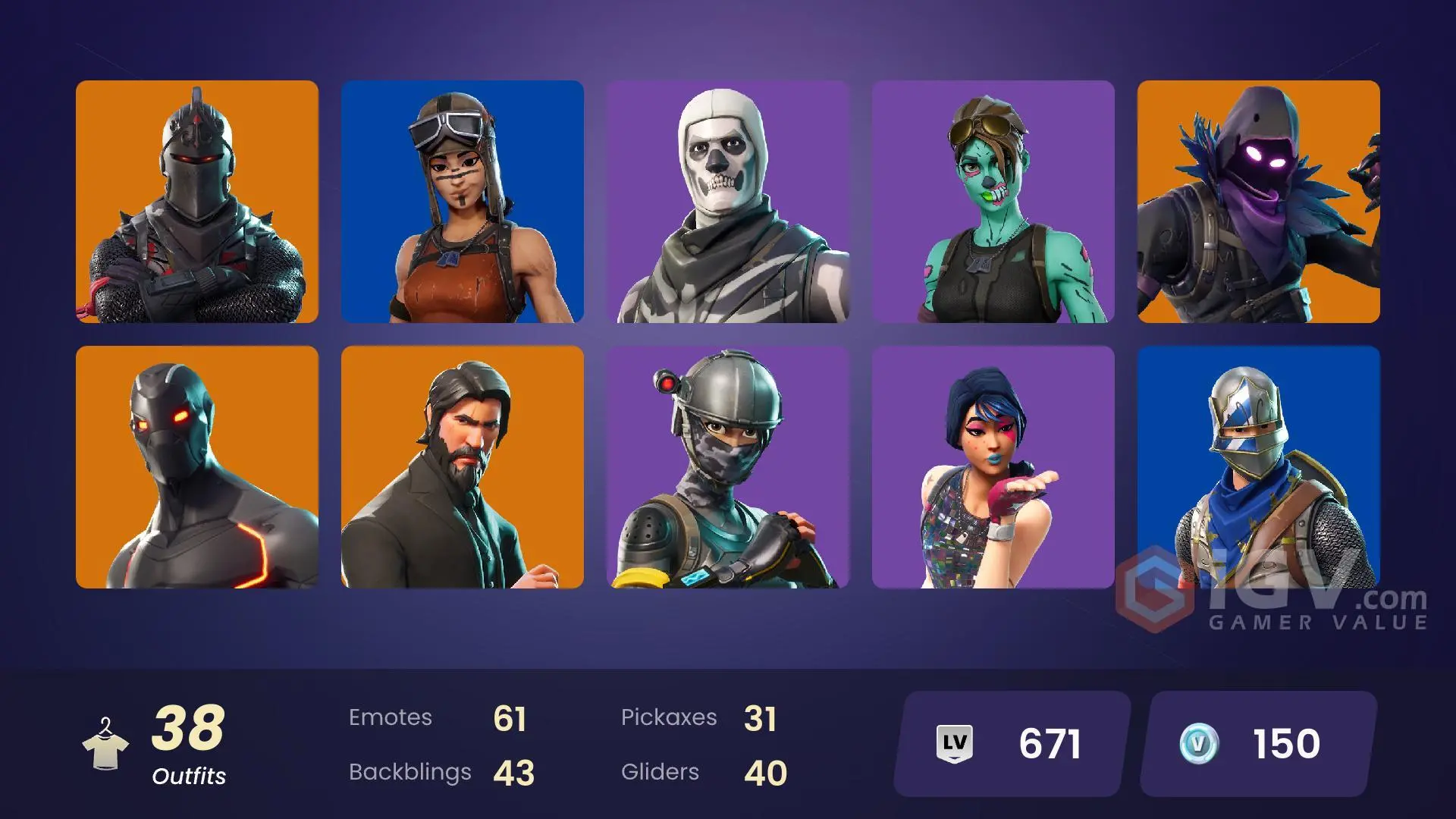 [PC/PSN/XBOX] 38 skins | Og Ghoul Trooper | OG Renegade Raider | Black ...