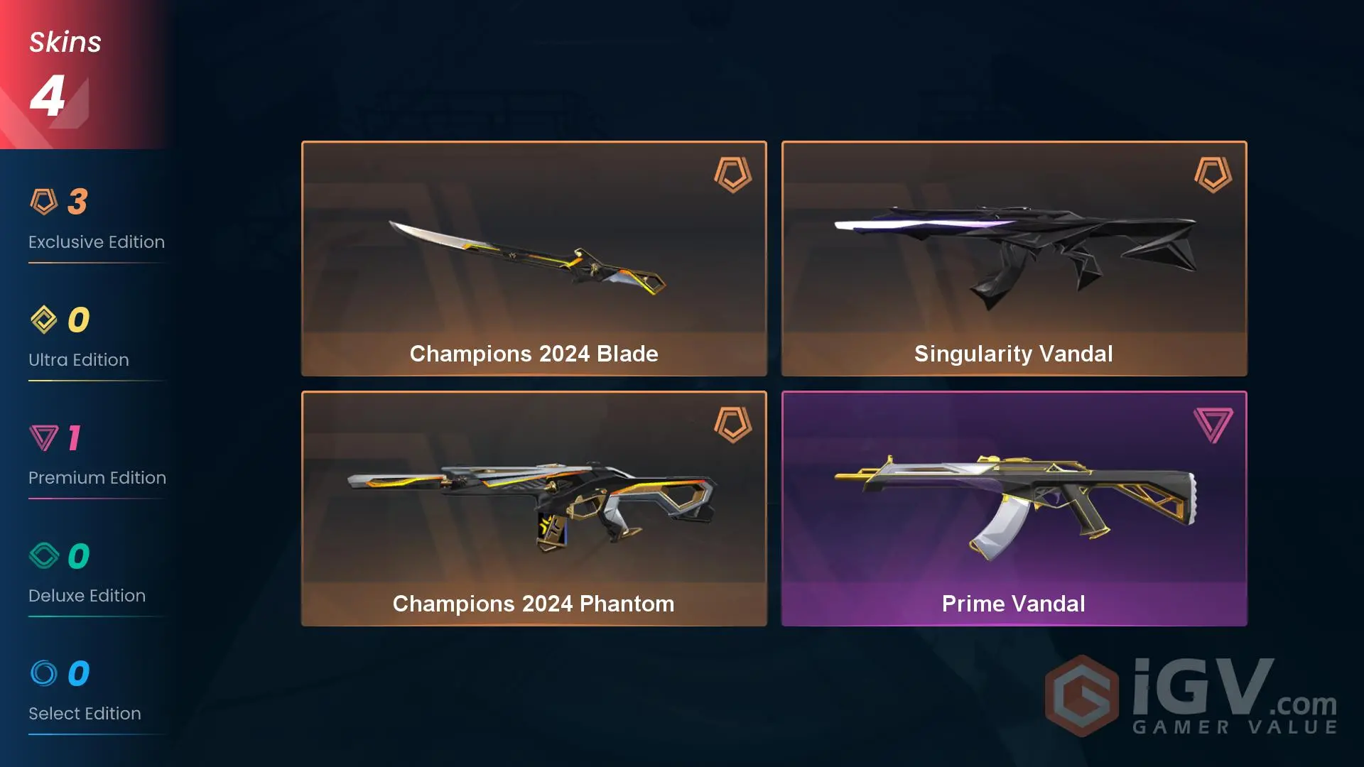 Na-Usa-Can | Champions 2024 Bundle | Prime Vandal | Singularity Vandal ...