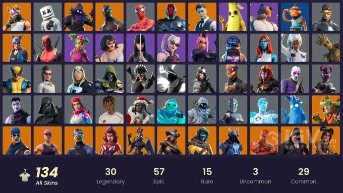 134 skins | OG STW | Astro Jack | Fishstick (World Cup) | Gold ...