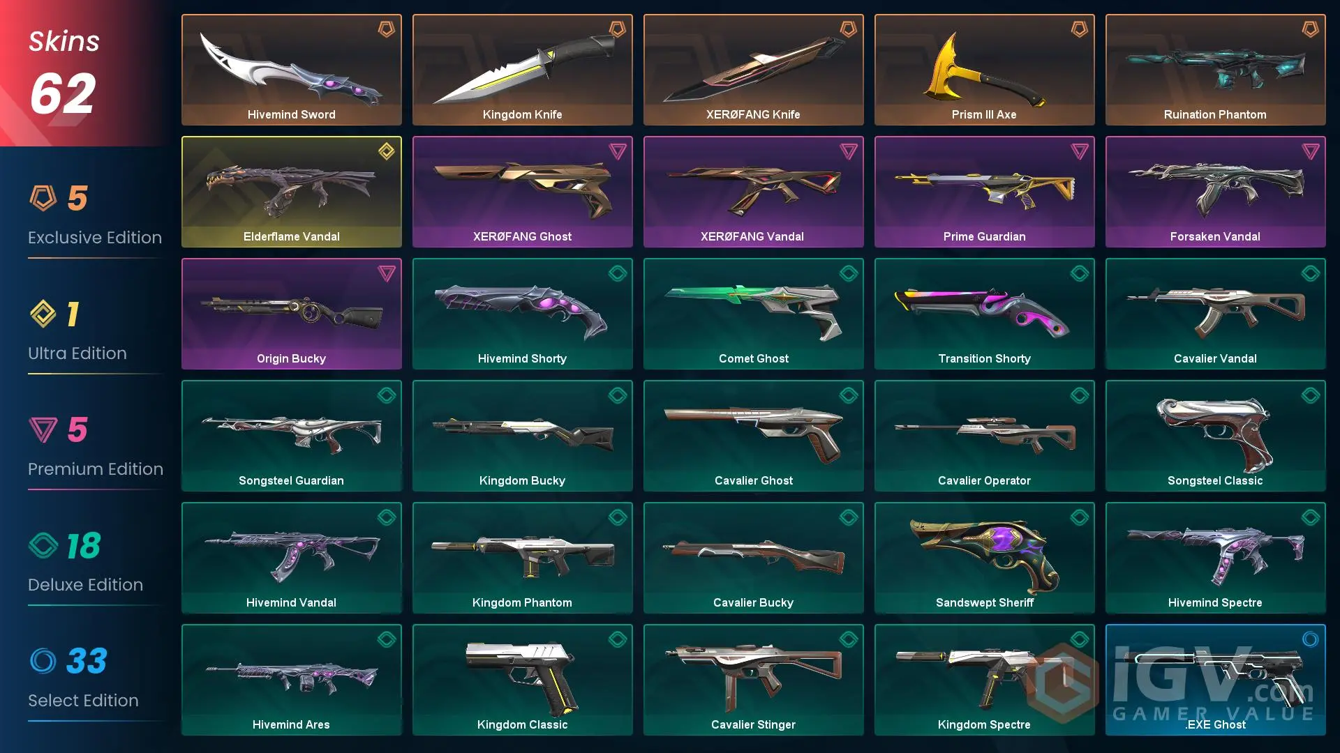 NA | XERØFANG Bundle [ XERØFANG Knife, XERØFANG Vandal, XERØFANG Ghost ...