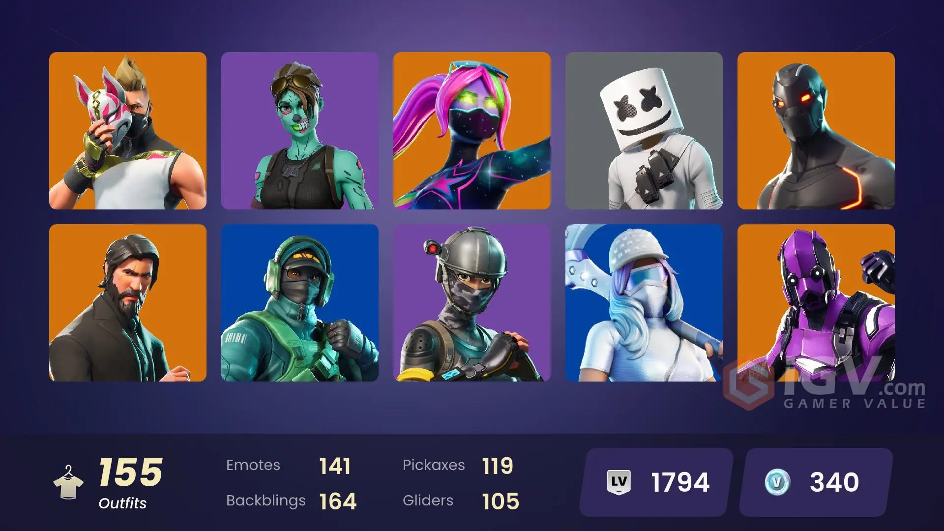 Fortnite OG STW Account – 155 Skins | Dark Vertex, The Reaper ...