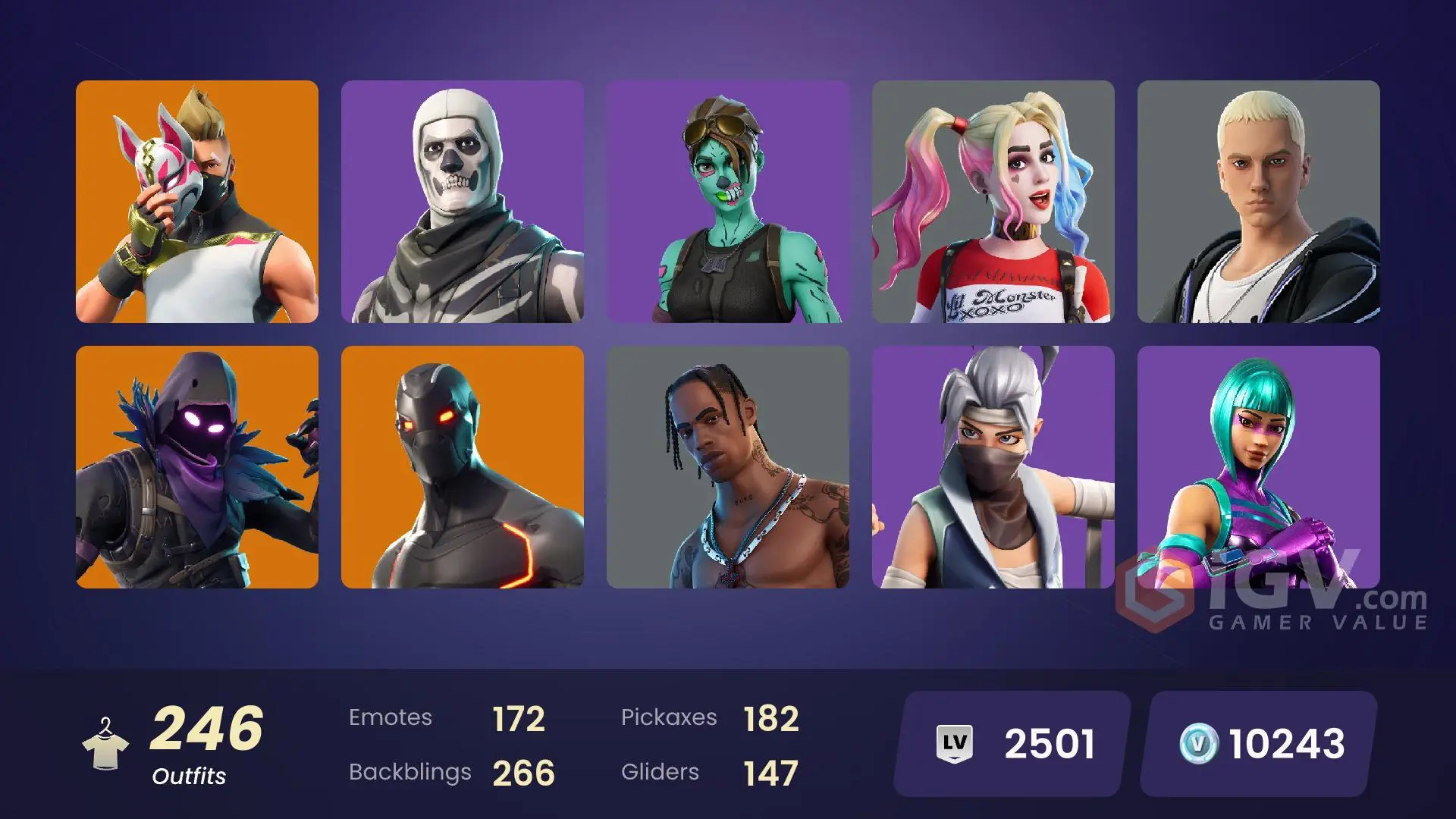 [PC/PSN/XBOX] 10243 VB | 246 skins | Wonder | Dark Vertex | Glow ...