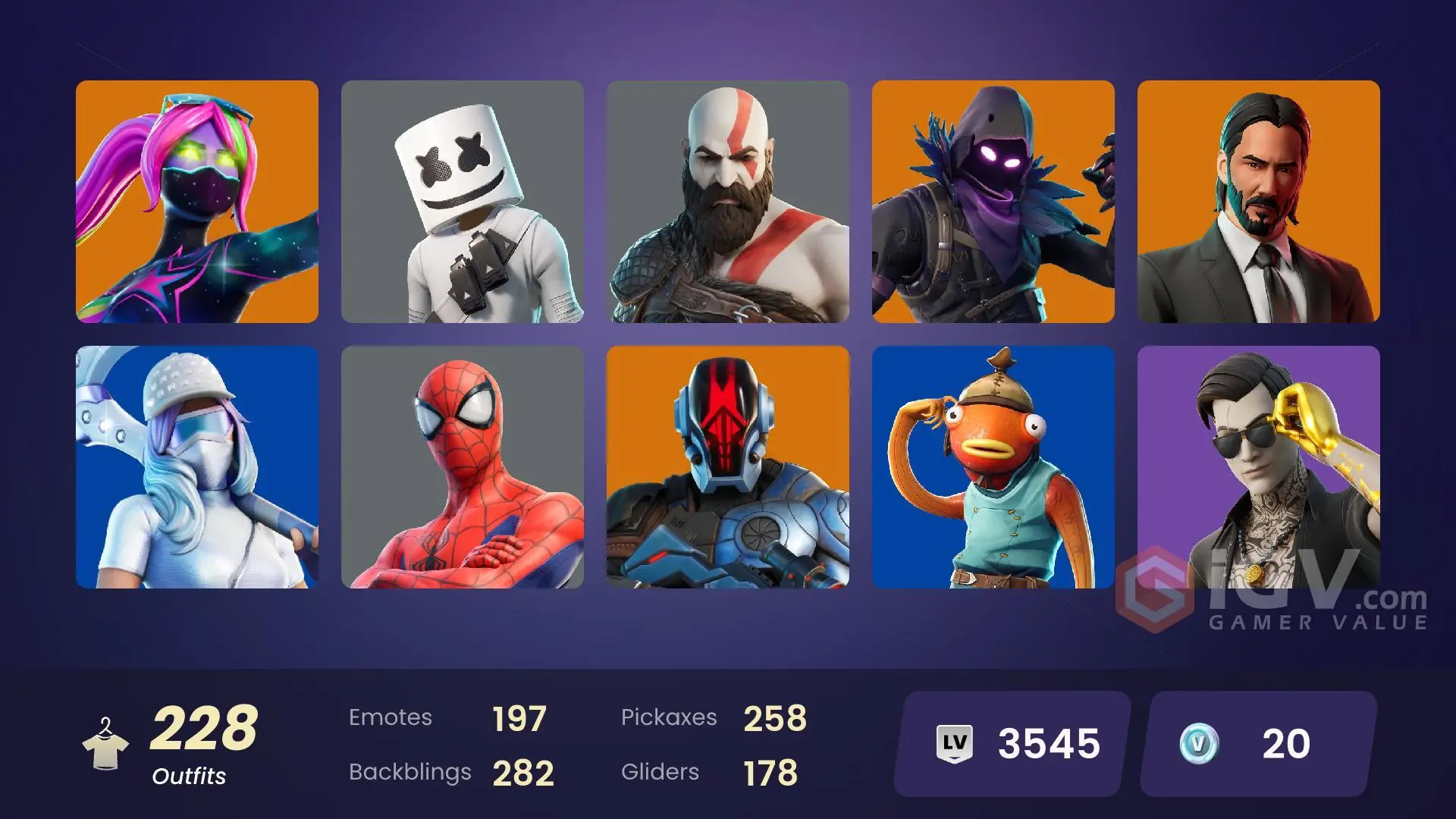 (PC/PSN/XBOX) 20 VB) 228 SKINS / KRATOS / MASTER CHIEF (MATTE BLACK ...