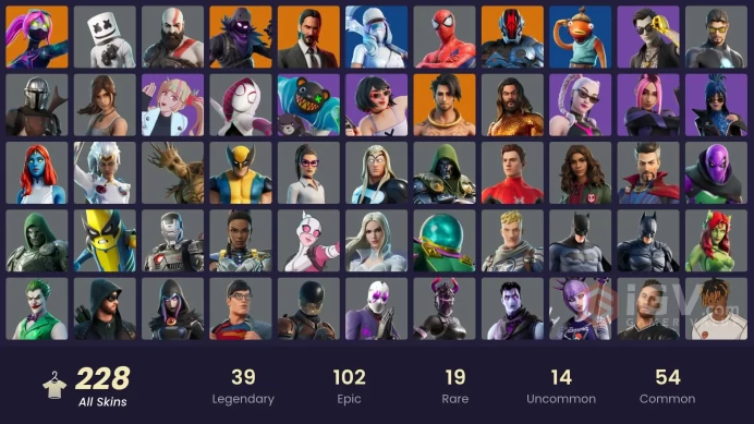 (PC/PSN/XBOX) 20 VB) 228 SKINS / KRATOS / MASTER CHIEF (MATTE BLACK ...