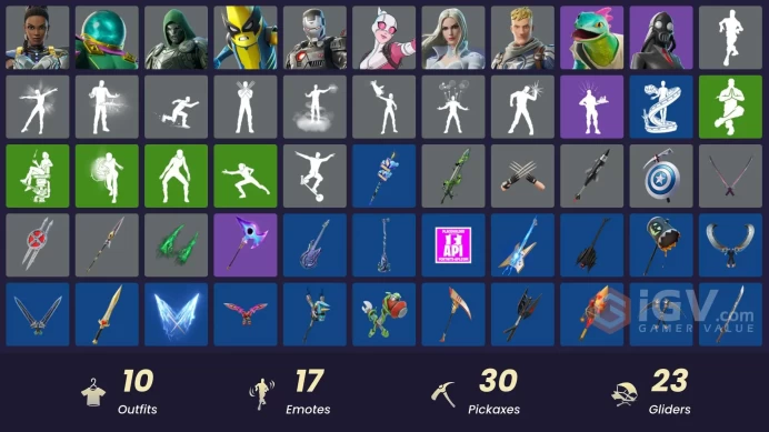 [PSN/XBOX/PC] 10 skins | Captain Jones | War Machine | Mysterio | Shuri ...