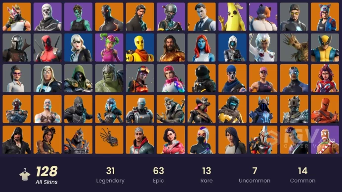 [PC/XBL] 128 skins | OG STW | The Reaper | Elite Agent | Gold Meowscles ...