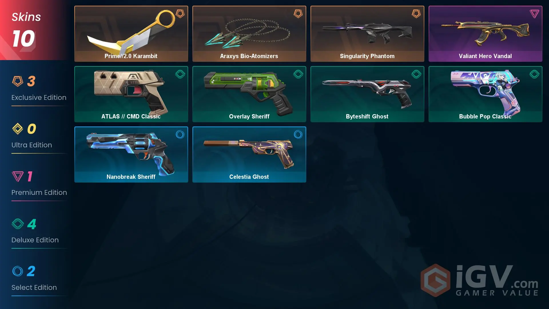 EU 【10 SKINS 12850 VP Araxys Bio-Atomizers Prime//2.0 Karambit ...