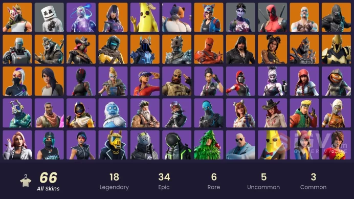 66 skins | Rue | Galaxy | Glow | The Prisoner | Luxe | Enforcer | The ...