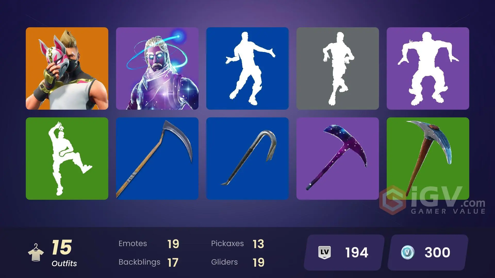 FA | 15 skins | Galaxy | Valkyrie | Ragnarok | Enforcer | Calamity ...