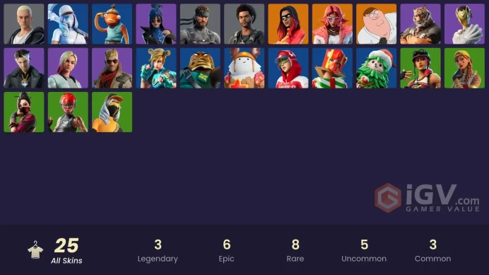 13672[PC/XBOX]Valeria|Joltara|Peter Griffin|Solid Snake|Slim Shady|The Weeknd Combat|Montague ...