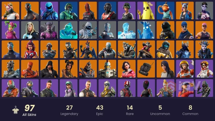 [FA] 97 skins | OG STW | IKONIK | Honor Guard | Stealth Reflex | Dante ...