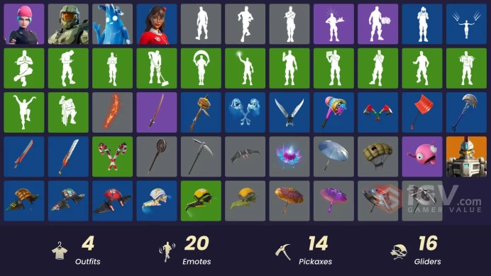 FA - [XBOX/SWITCH/PC] 4 skins | Wildcat | Master Chief | Polar Peely ...