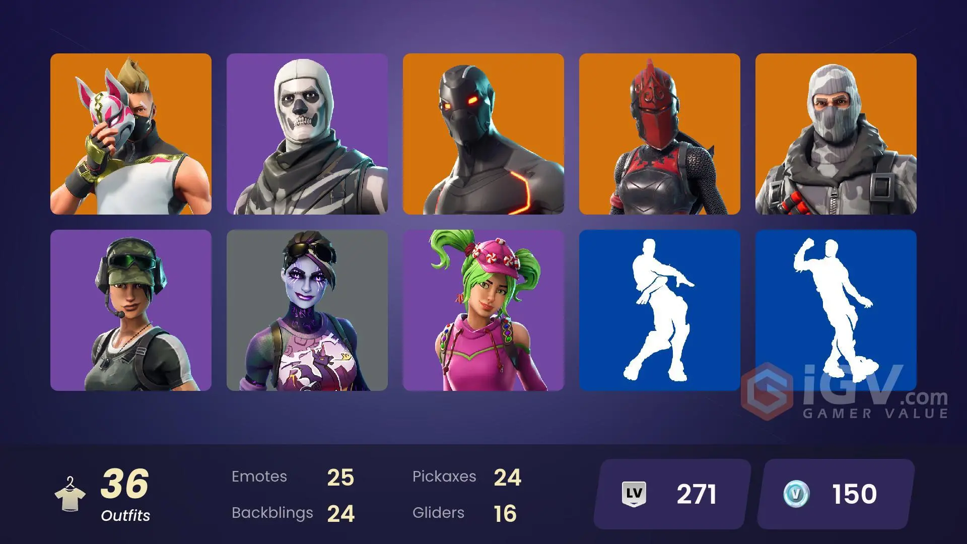 [PC] 35 skins | Omega (stage 5) | Skull Ranger |Skull Trooper ...