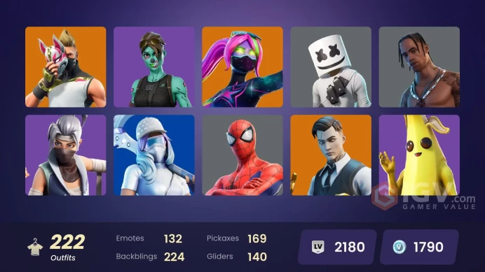 FA - [XBOX/PC] 222 skins | OG STW | Travis Scott | Gold Brutus | Gold ...