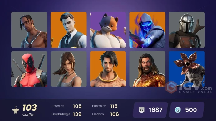 FA | 103 Skins | Travis Scott | Astro Jack | Midas | Cactus Jack ...