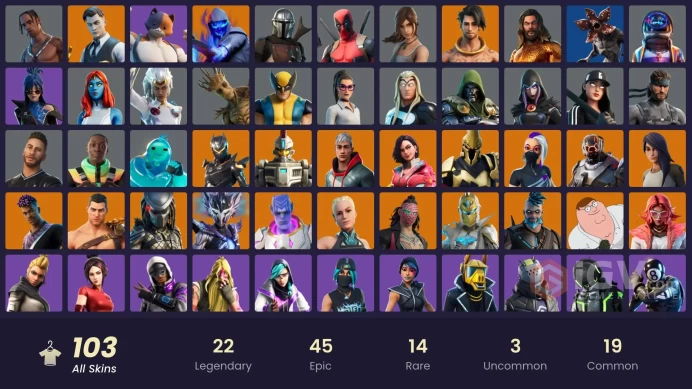 FA | 103 Skins | Travis Scott | Astro Jack | Midas | Cactus Jack ...