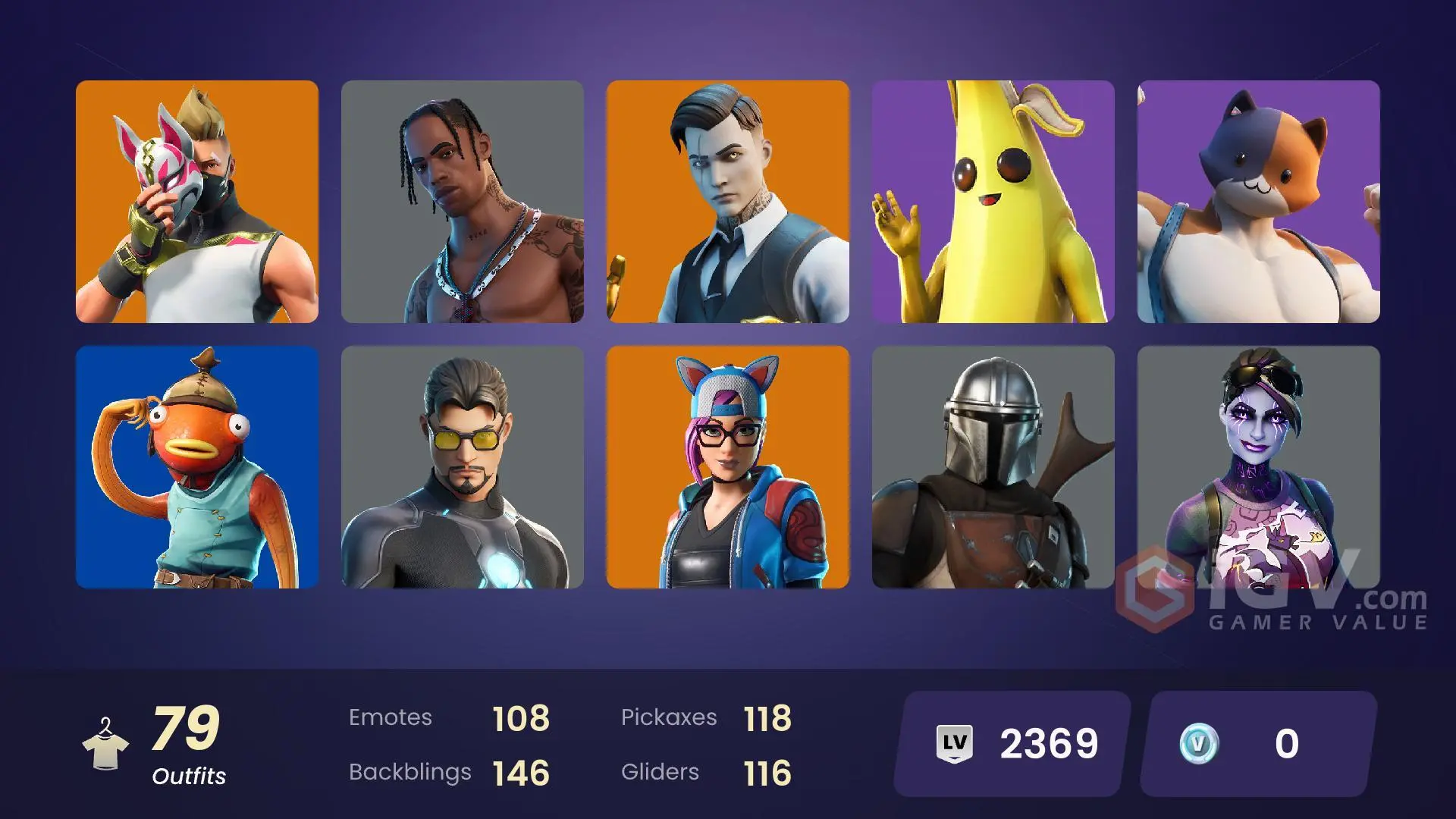 PC PSN Xbox Nintendo 79 skins | Travis Scott | Fishstick (World Cup ...