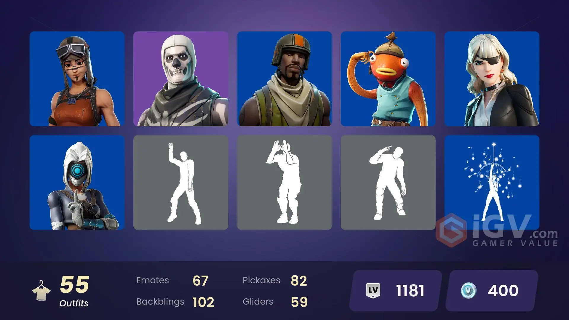 [PC/PSN/XBOX] 55 skins | Aerial Assault One | Renegade Raider | Aerial ...